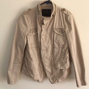 Zara | Jackets & Coats | Zara Studded Utility Jacket | Poshmark